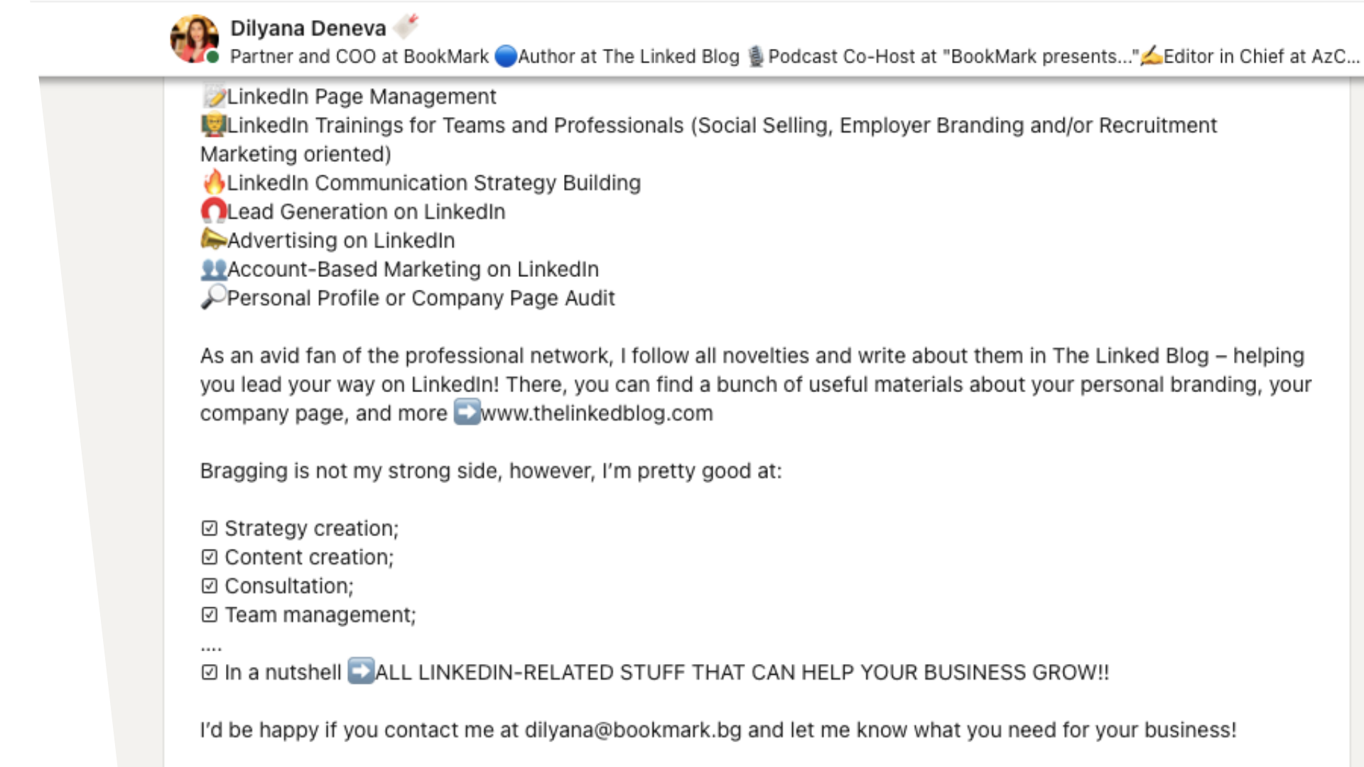 LinkedIn for Newbies: How To Create A Compelling About Text? – The ...